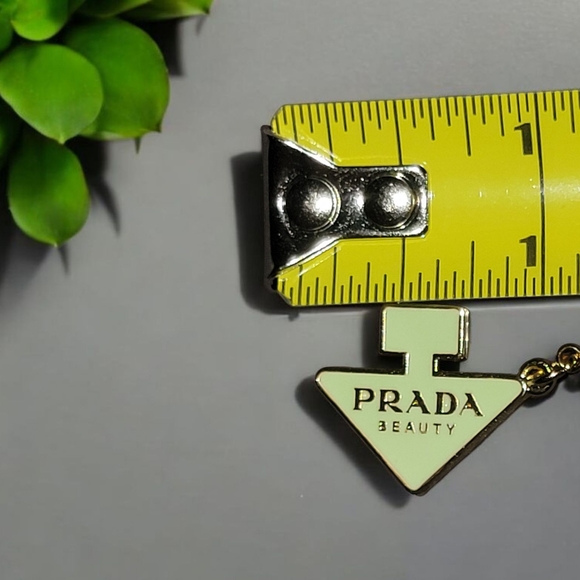 Prada | Jewelry | Prada Beauty Goldplated Mint Green Perfume Bottle ...